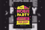 House Party Flyer, a Flyer Template by lilyshop