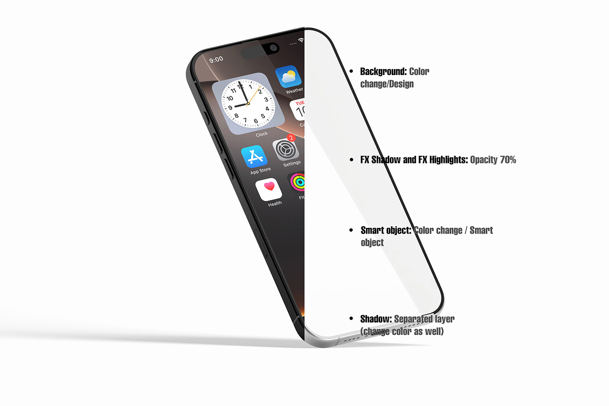 iPhone 16 Pro Max App Skin Mockup