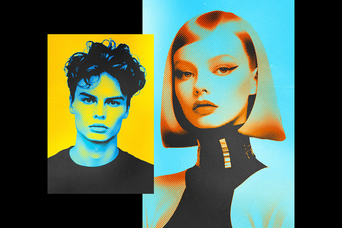 Halftone Poster Photo Effect, a Layer Style Add-On by Design Squad