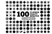 100 Flower Craft Shapes, a Shape Add-On by G7