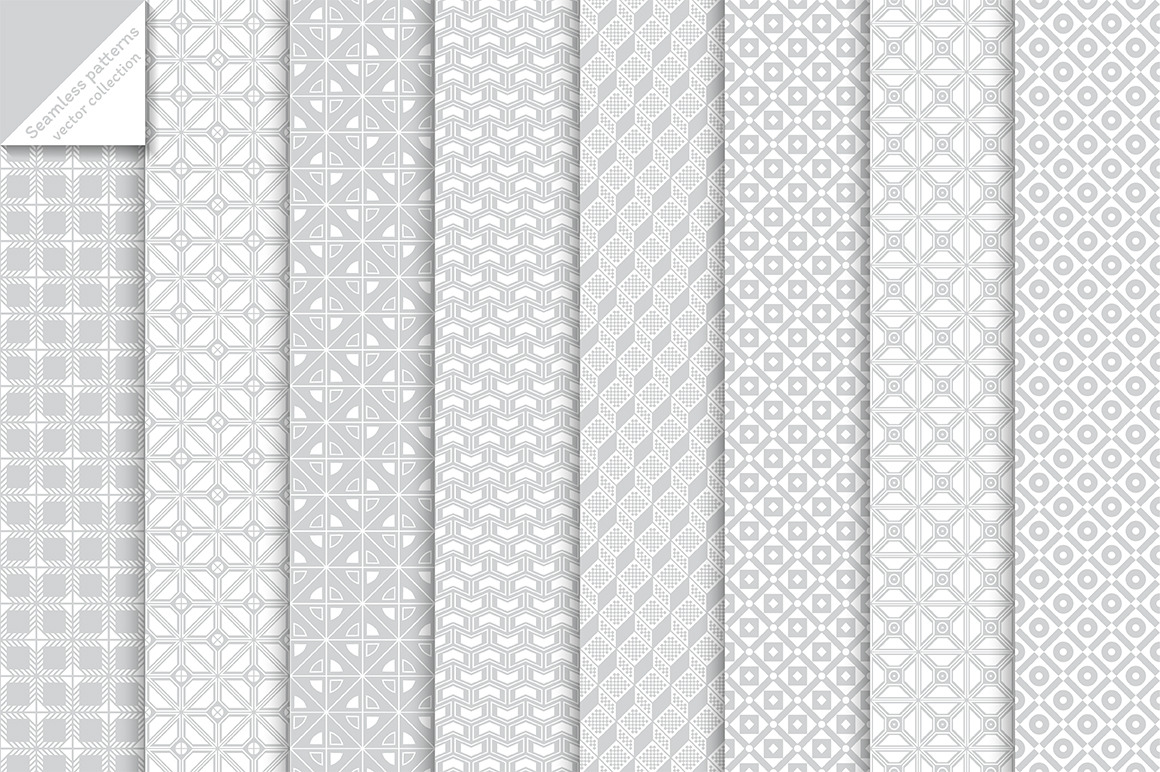 Set of 8 seamless patterns, a Pattern Graphic by pattern shop