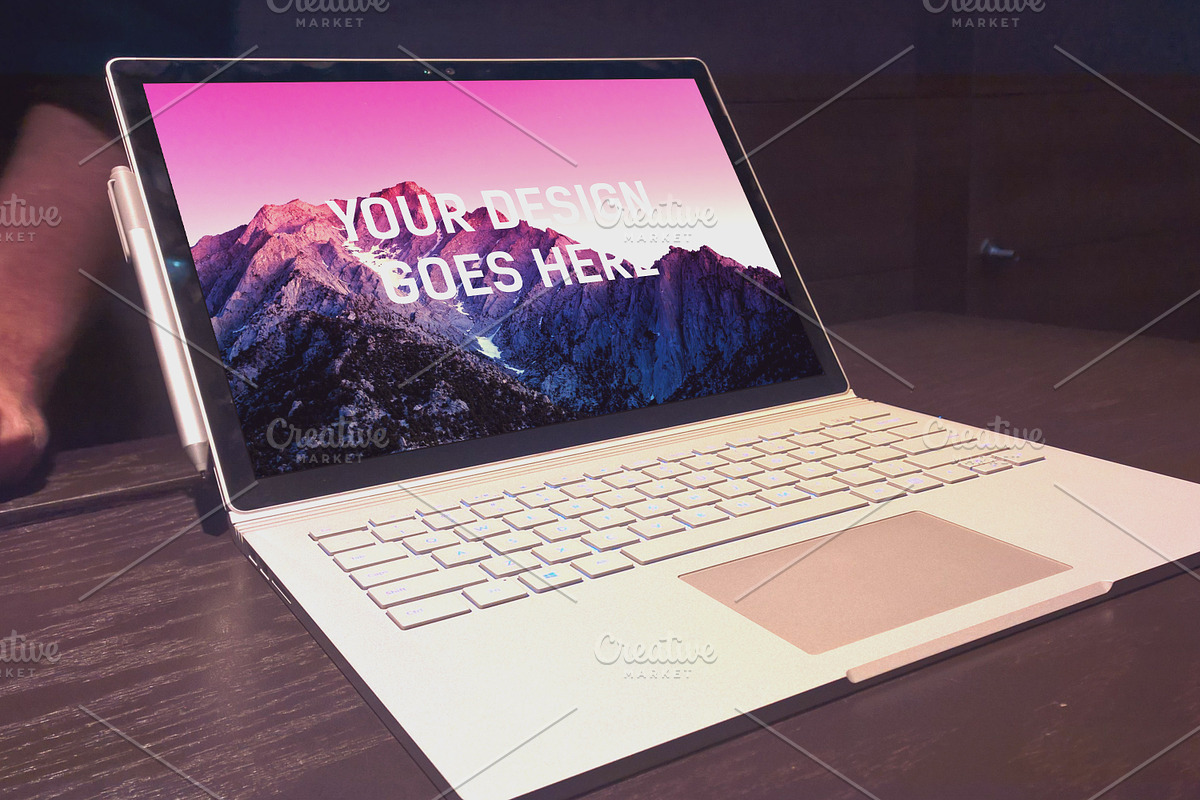 Microsoft Surface Book Mock-up Pack, a Books & Magazine Mockup by vraiana