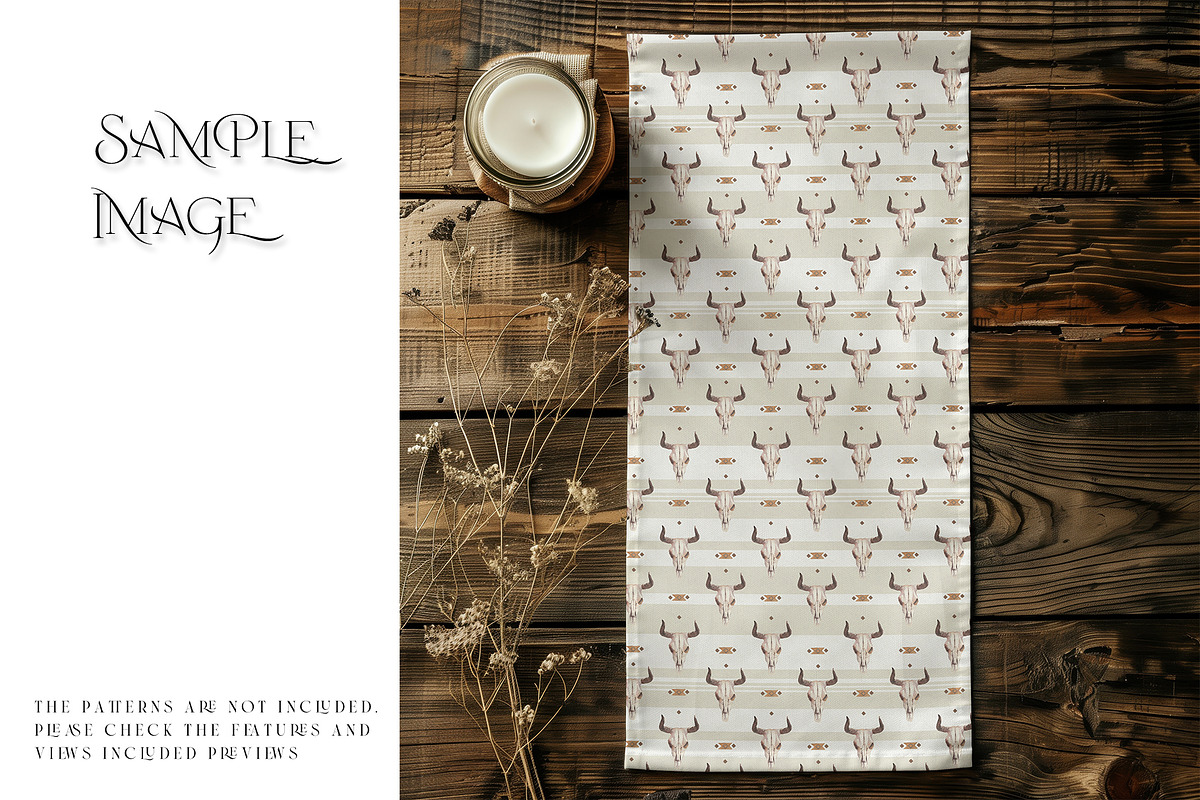 Table Runner with Smart Objects, a Household Mockup by mock-ups ...