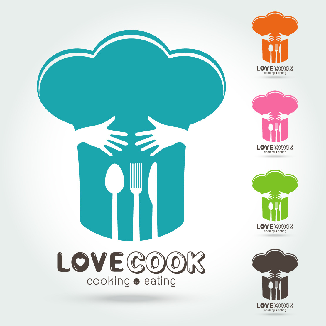 Hug and Love Cooking Logo, a Branding & Logo Template by essense