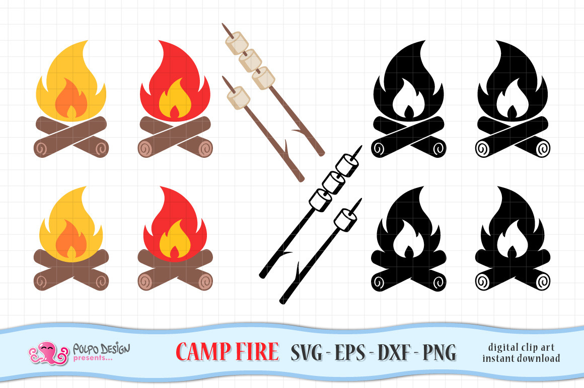Fire Camp SVG, an Object Graphic by PolpoDesign