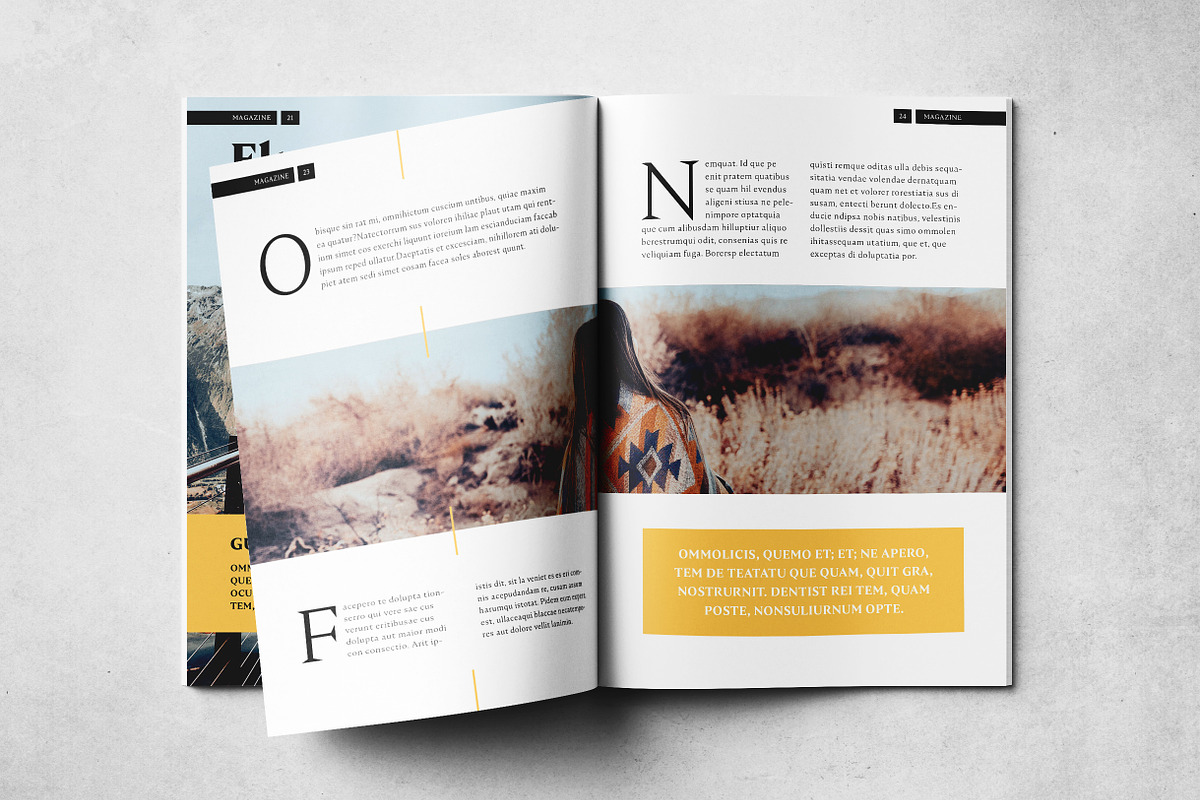 Minimal Magazine Layout