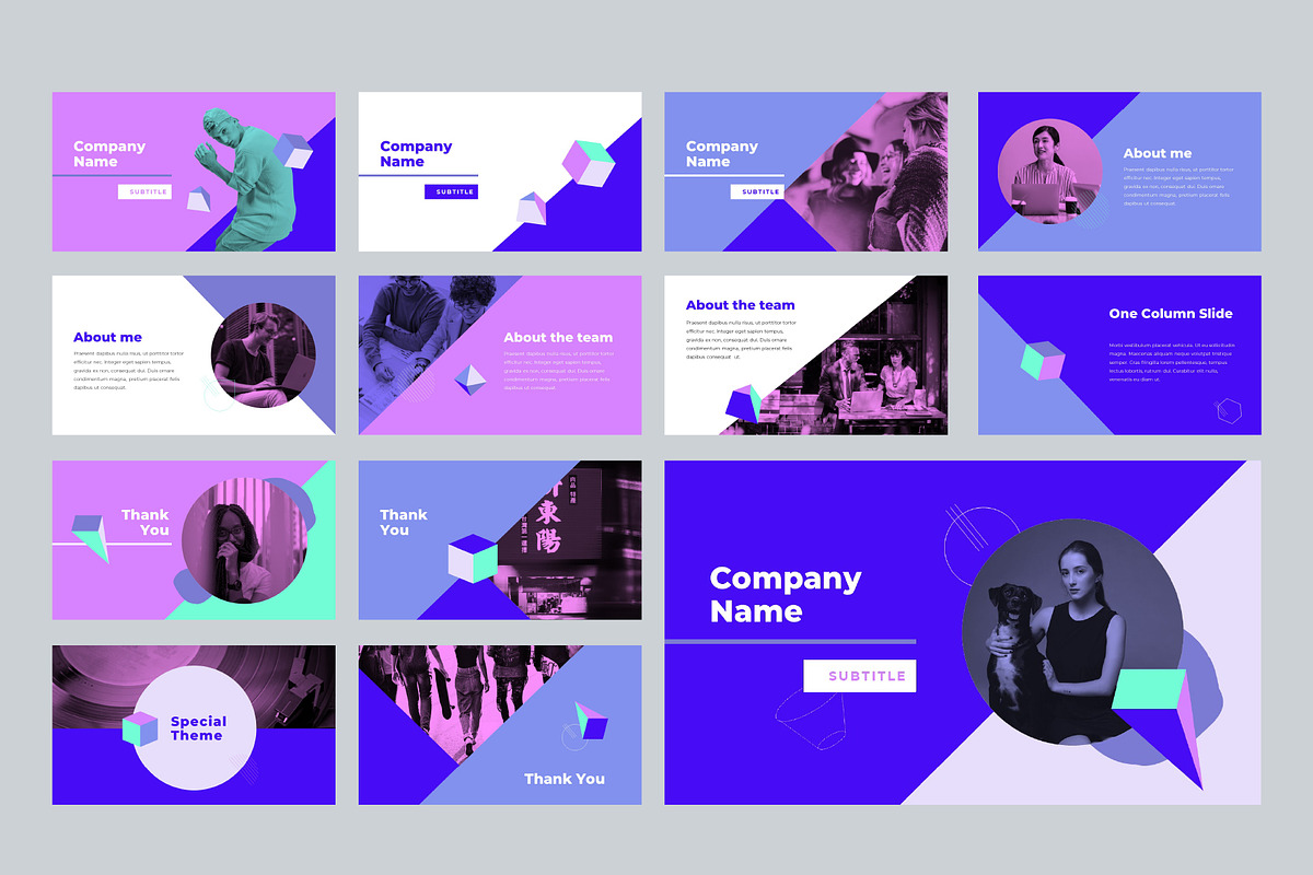 Bold - PowerPoint Template 3 Colors | Creative Market