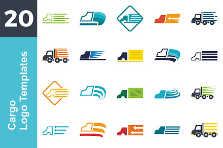 20 Logo Transport Templates Bundle, a Branding & Logo Template by ...
