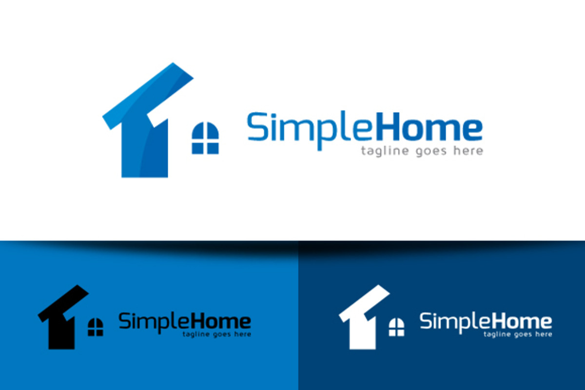 Simple Home Logo Template, a Branding & Logo Template by gunaonedesign