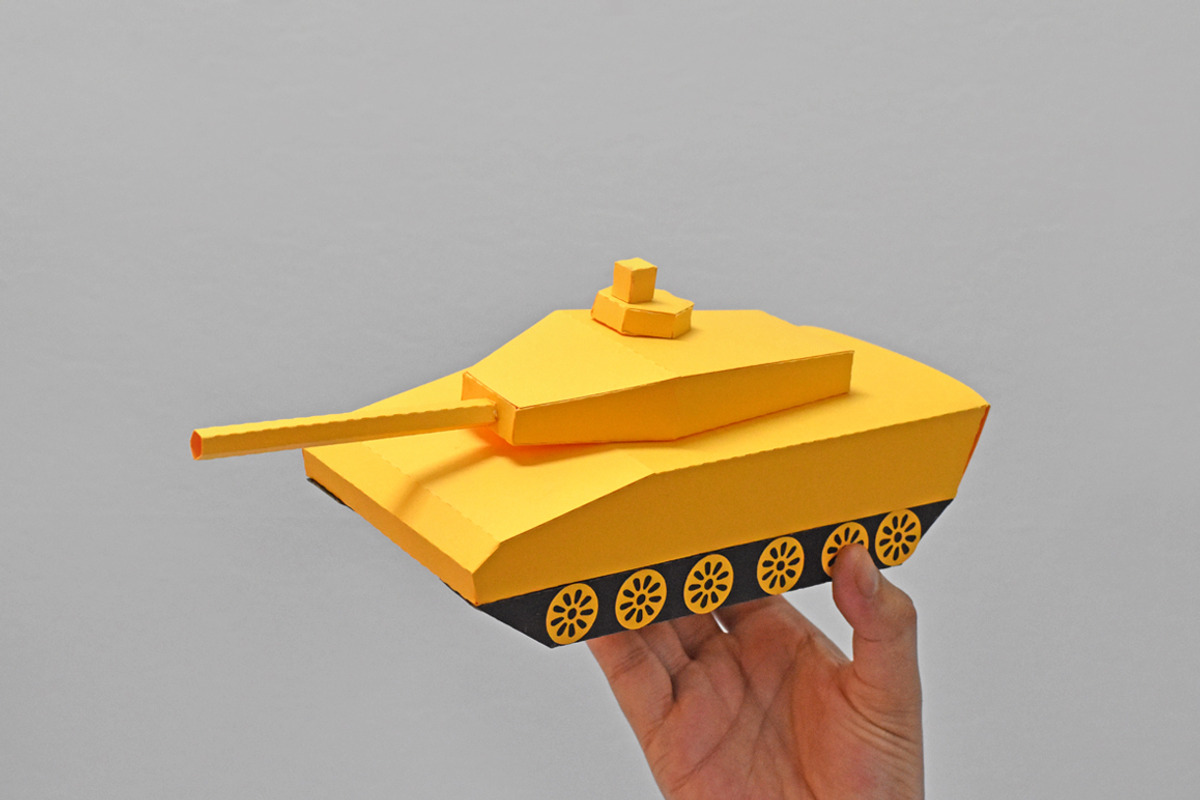 DIY Army Tank Favour - 3d papercraft, a Templates & Theme by PAPER amaze