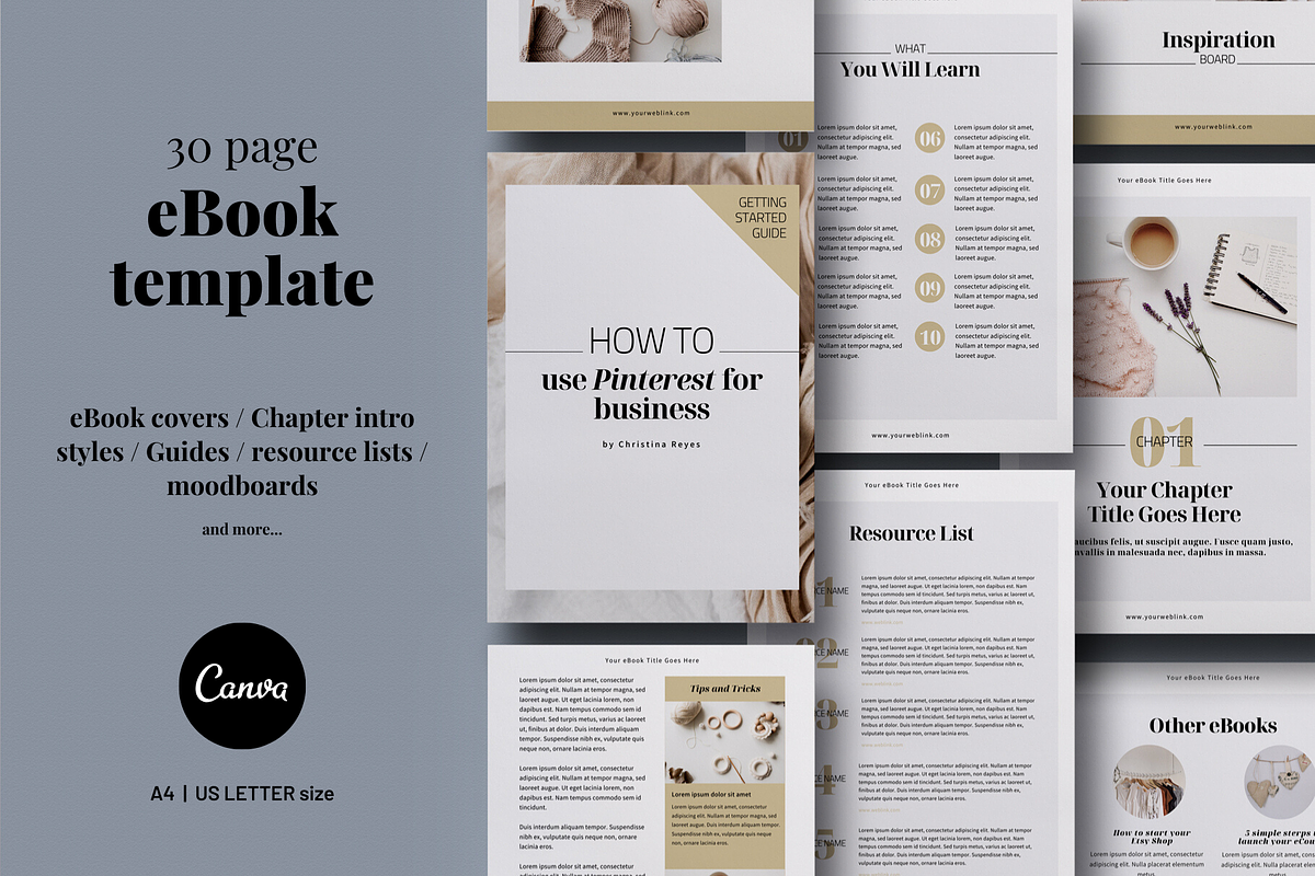 30-page Canva eBook template, a Magazine Template by 3.14&Co