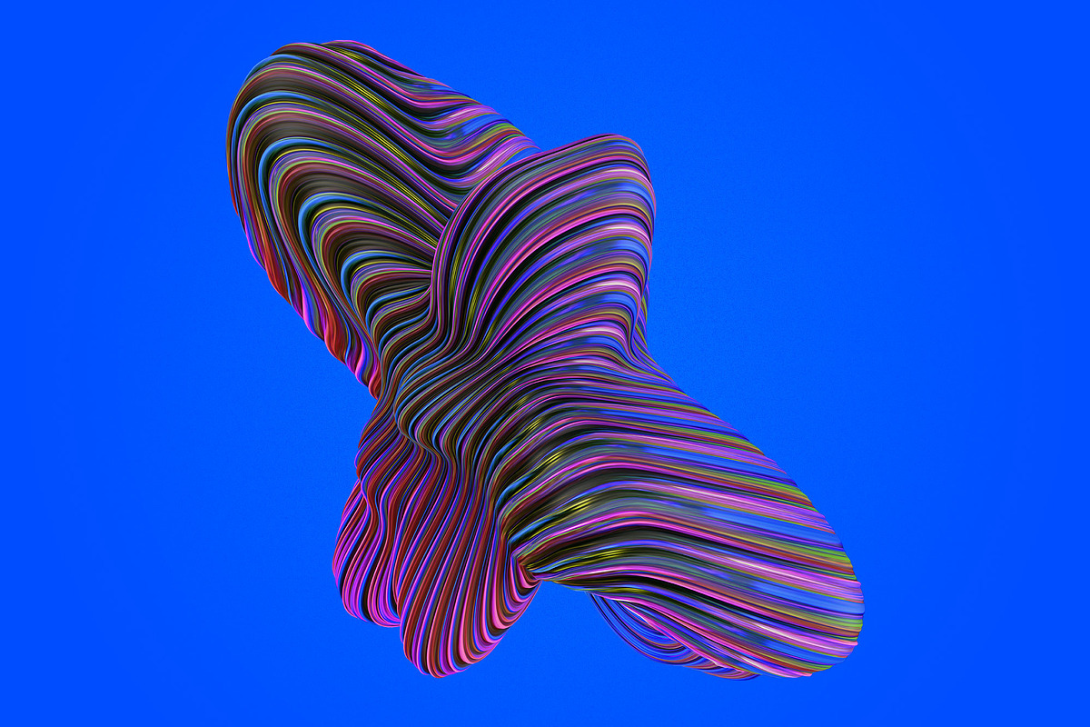 Morph: Bursting 3D Shapes, a Texture Graphic by Chroma Supply