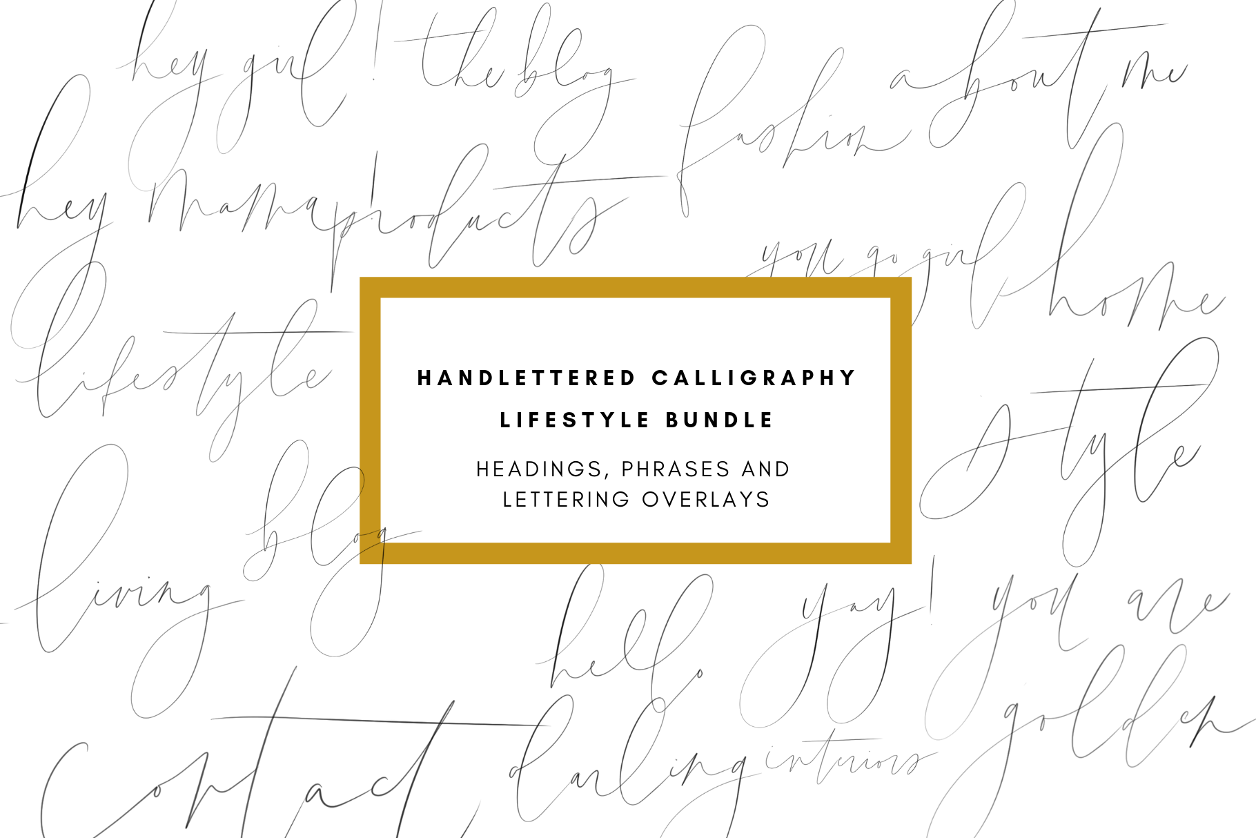 Lettering Overlays- Blog Calligraphy, an Object Graphic by properletter