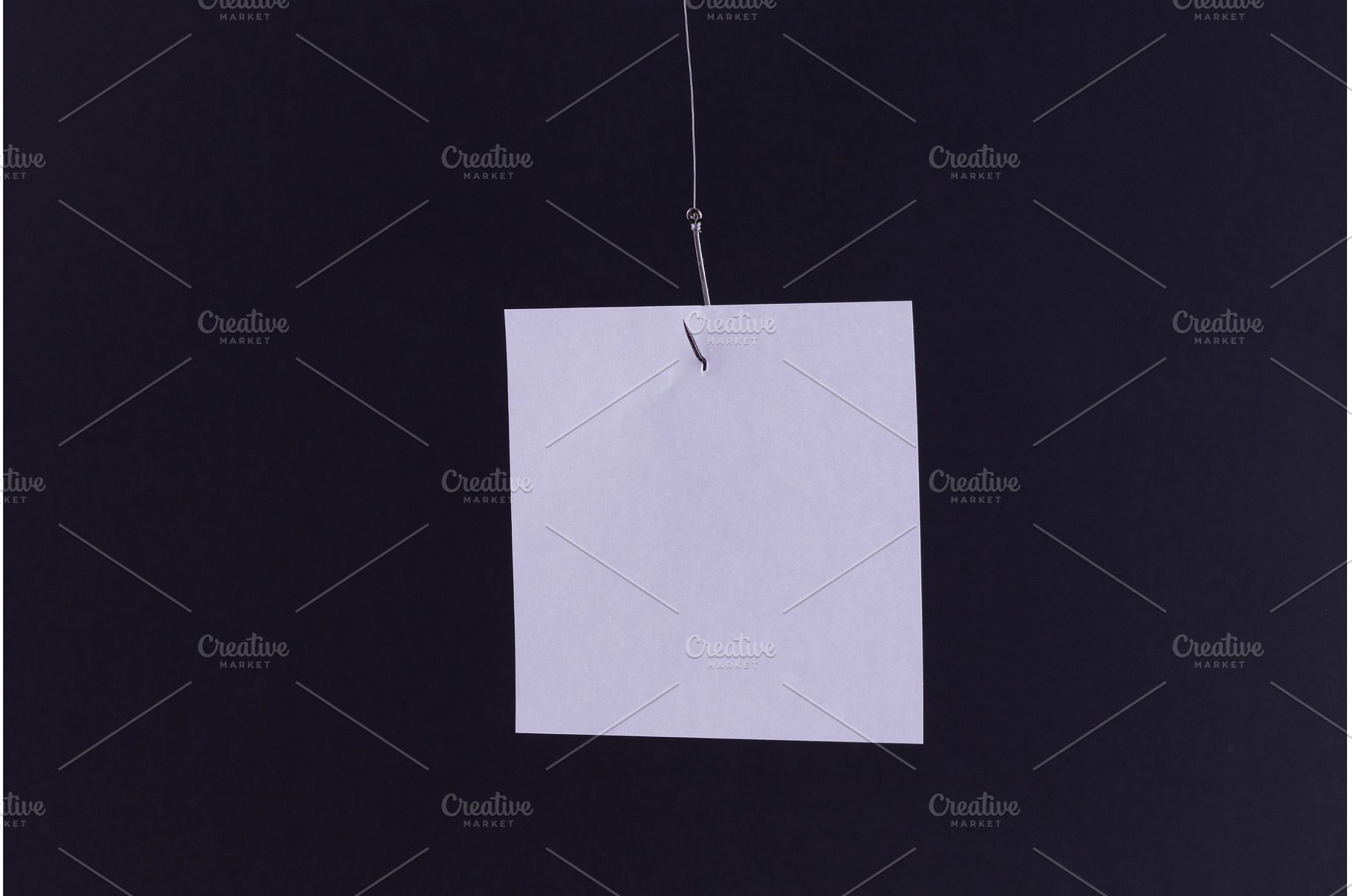Mockup of a Blank White Memo Paper, a Background Photo by ...