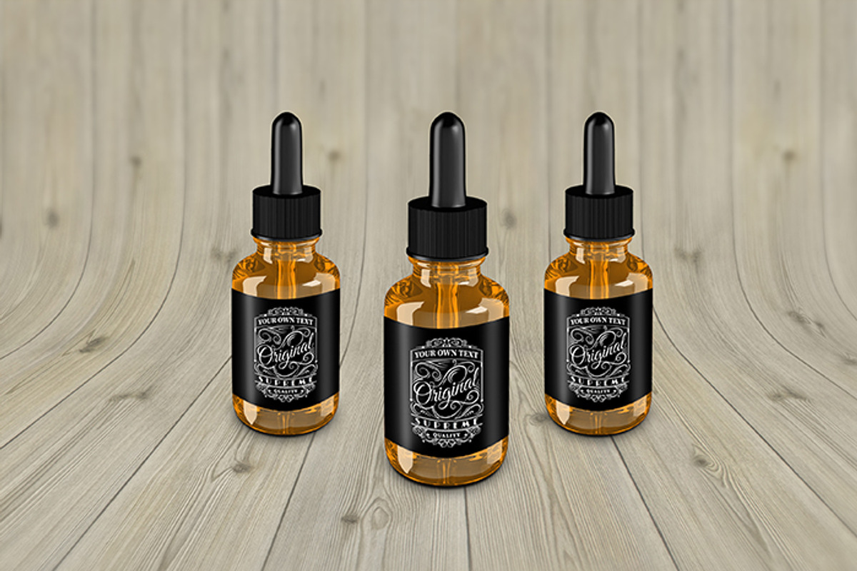 Dropper Bottle Vape Box MockUp, a Cups & Container Mockup by shaman