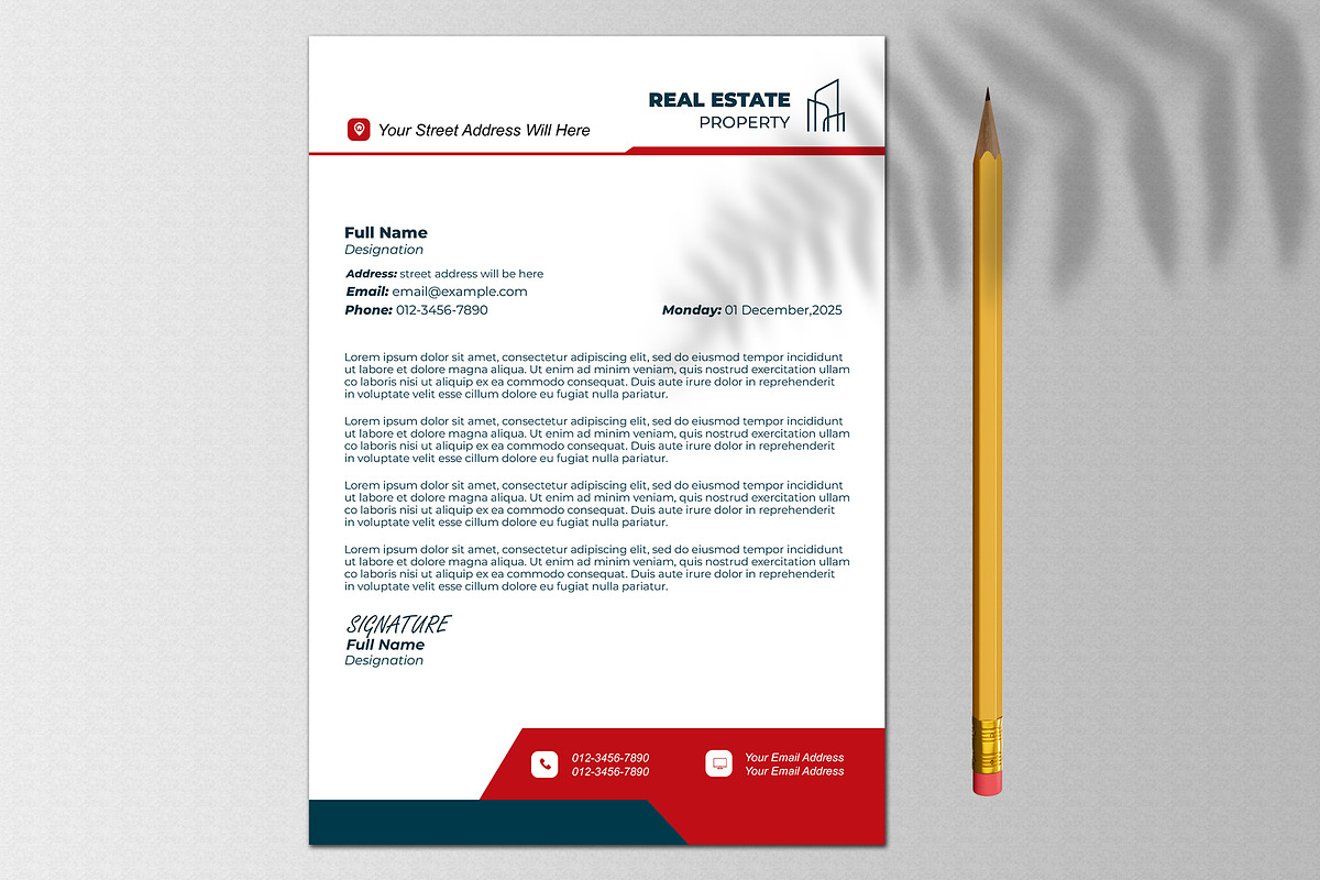 Clean Letterhead Template