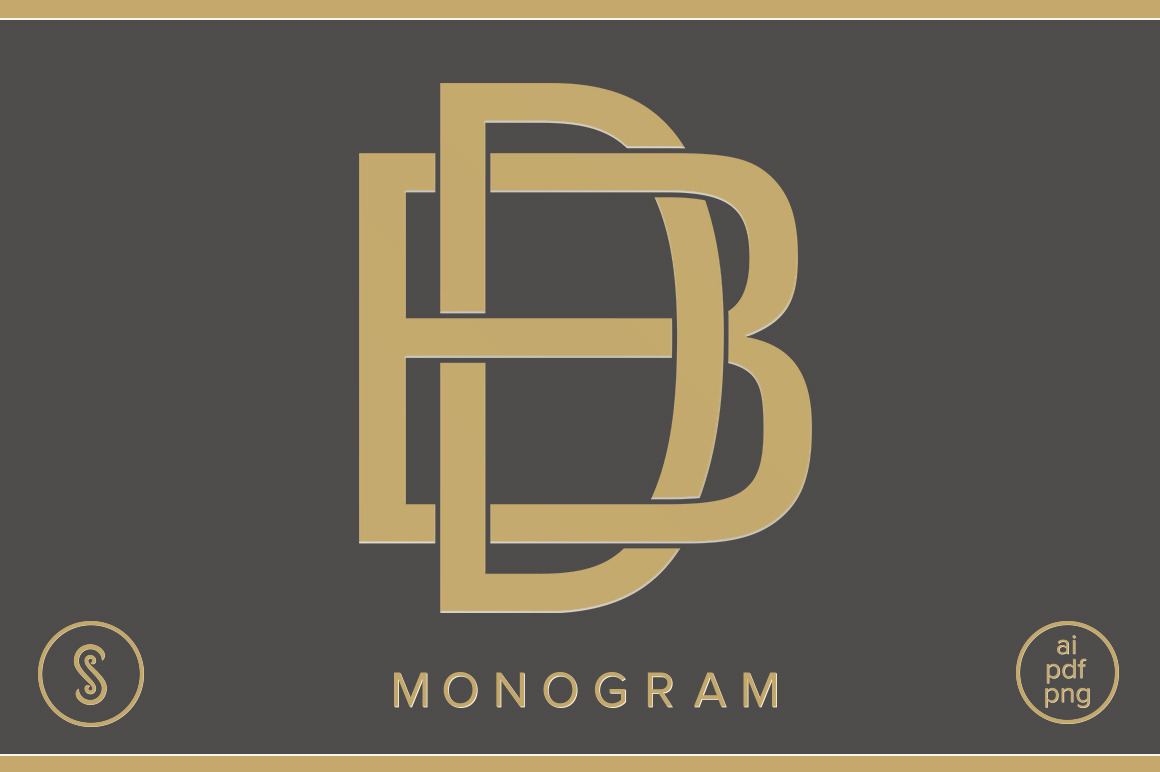 BD Monogram DB Monogram, a Branding & Logo Template by Shuler Studio