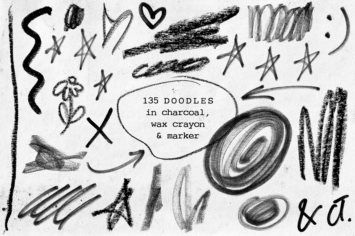 Paper & Scribbles Pack for Collage 3