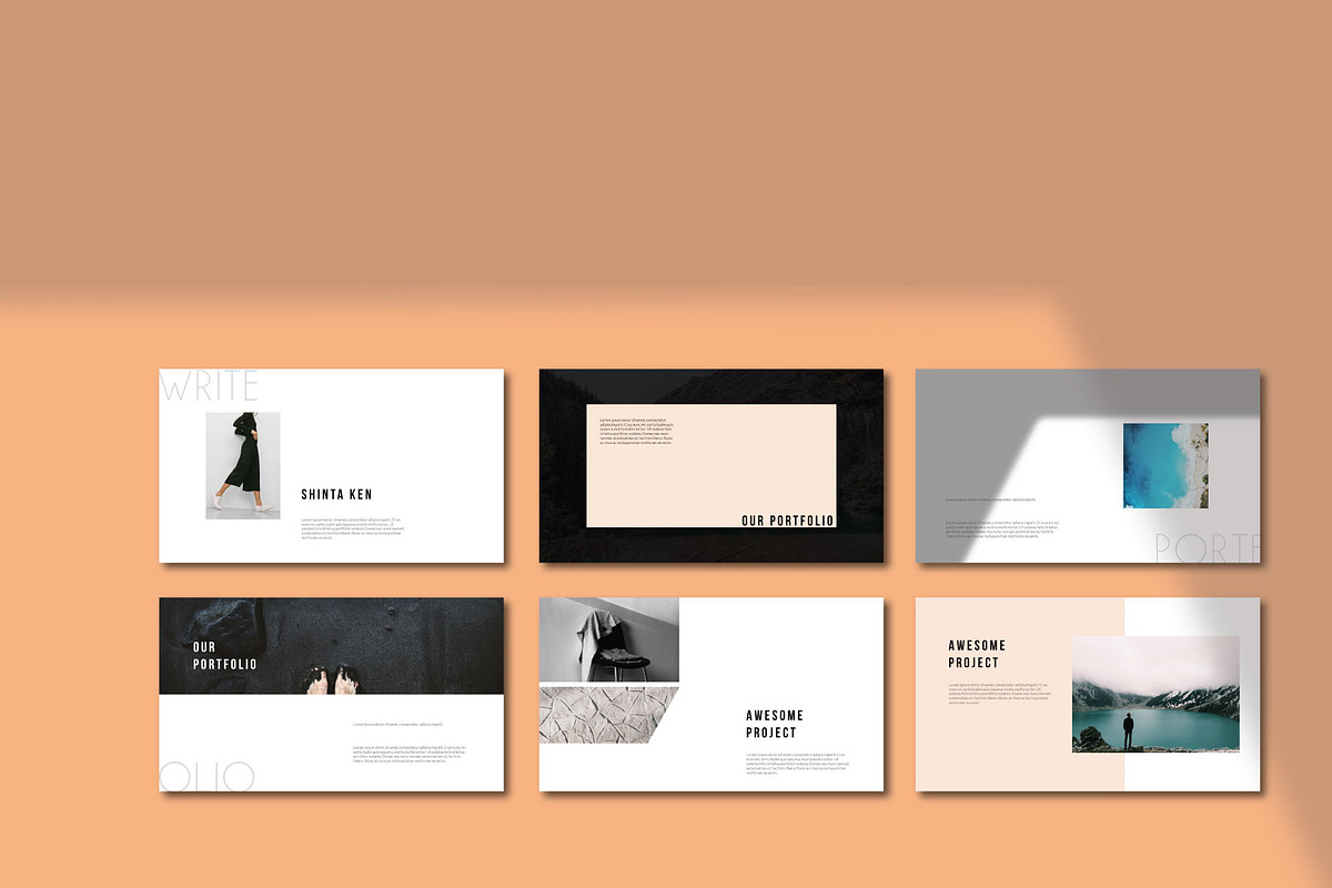 Write Google Slides, a Presentation Template by Spesifikdesign