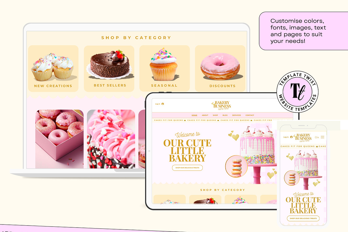 Luxury Cake Website template