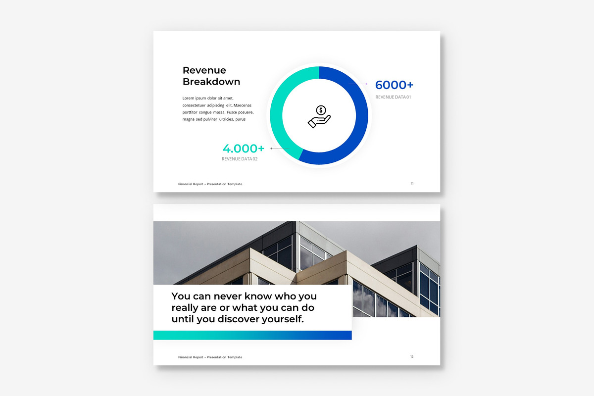 Financial Report PowerPoint Template