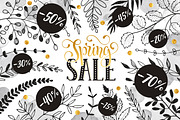Spring sale poster design, a Flyer Template by Olly Molly