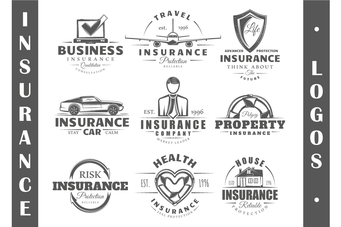 9 Insurance logo templates Vol.1, a Branding & Logo Template by Art Design