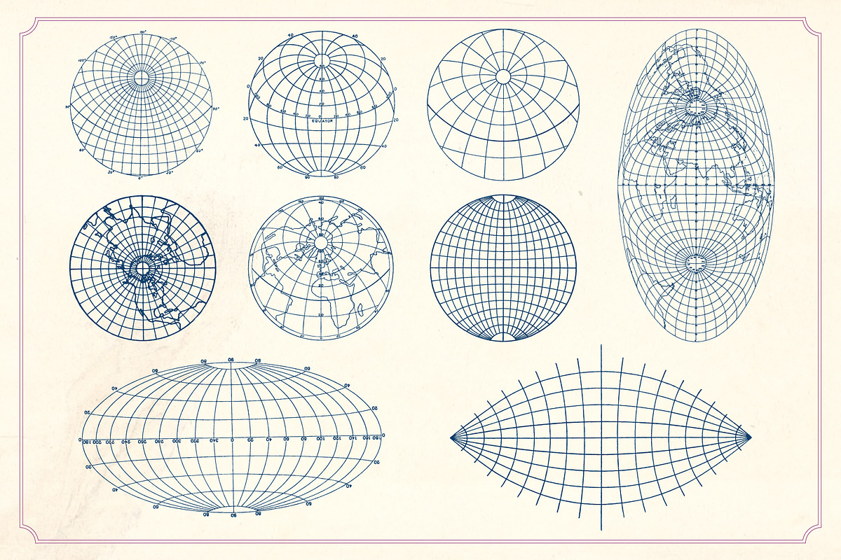 Vintage Maps and Grids, an Object Graphic by Mr Vintage