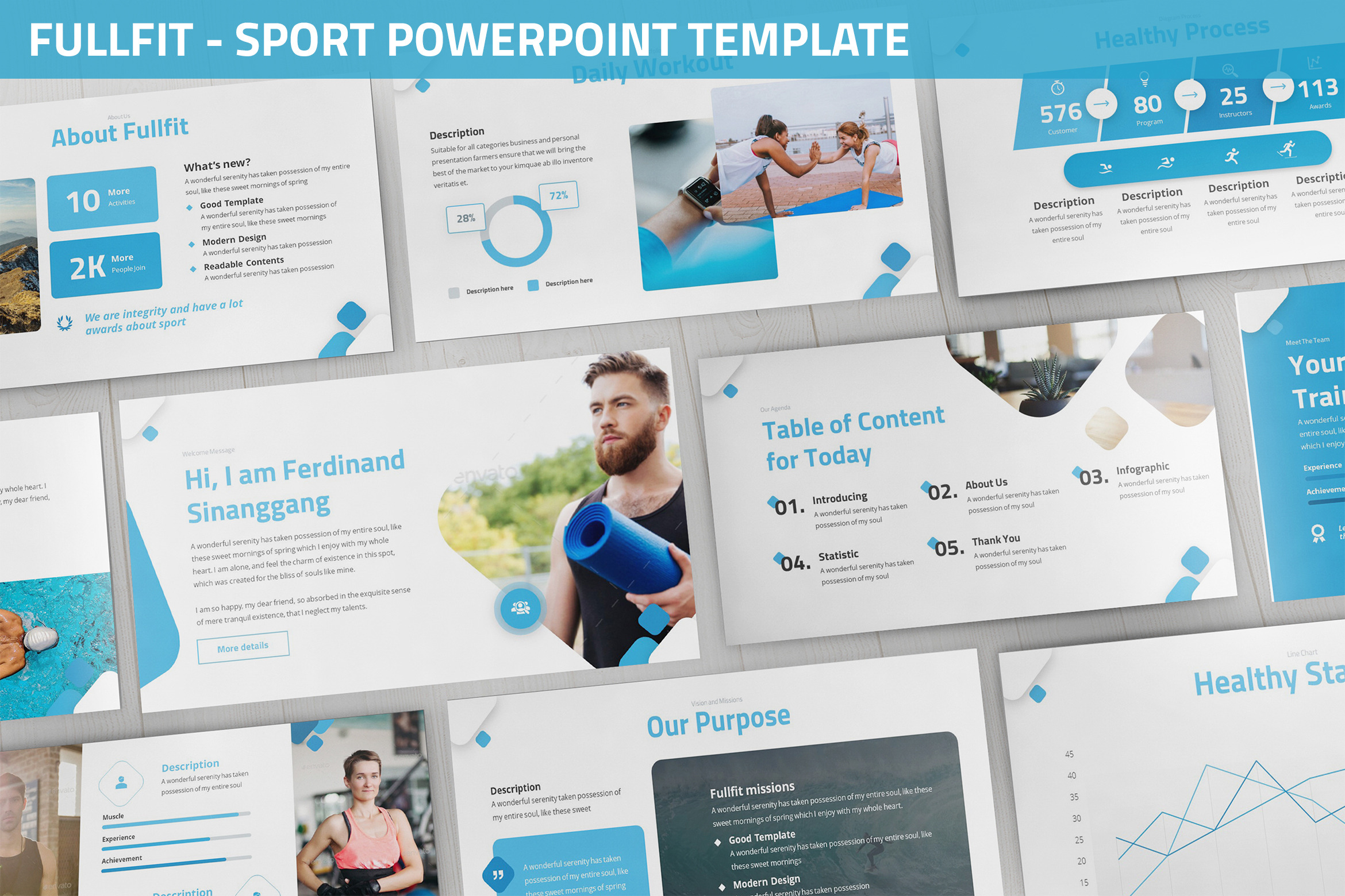 Fullfit - Sport Powerpoint Template, a Presentation Template by ...