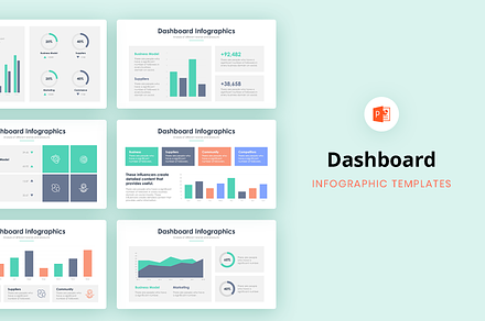 Dashboard Infographics PowerPoint 2, a Presentation Template by slidequest