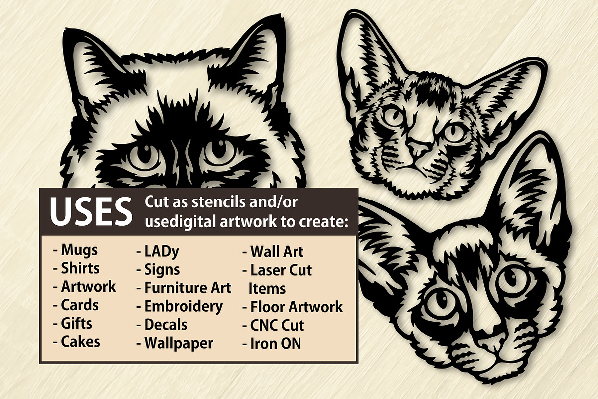 Russian Blue Cat Svg, Cats Svg, an Illustration by Digital-Clipart ...