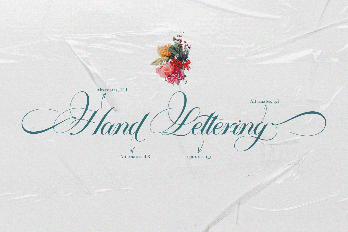 Platinum script, a Script Font by Pista Mova