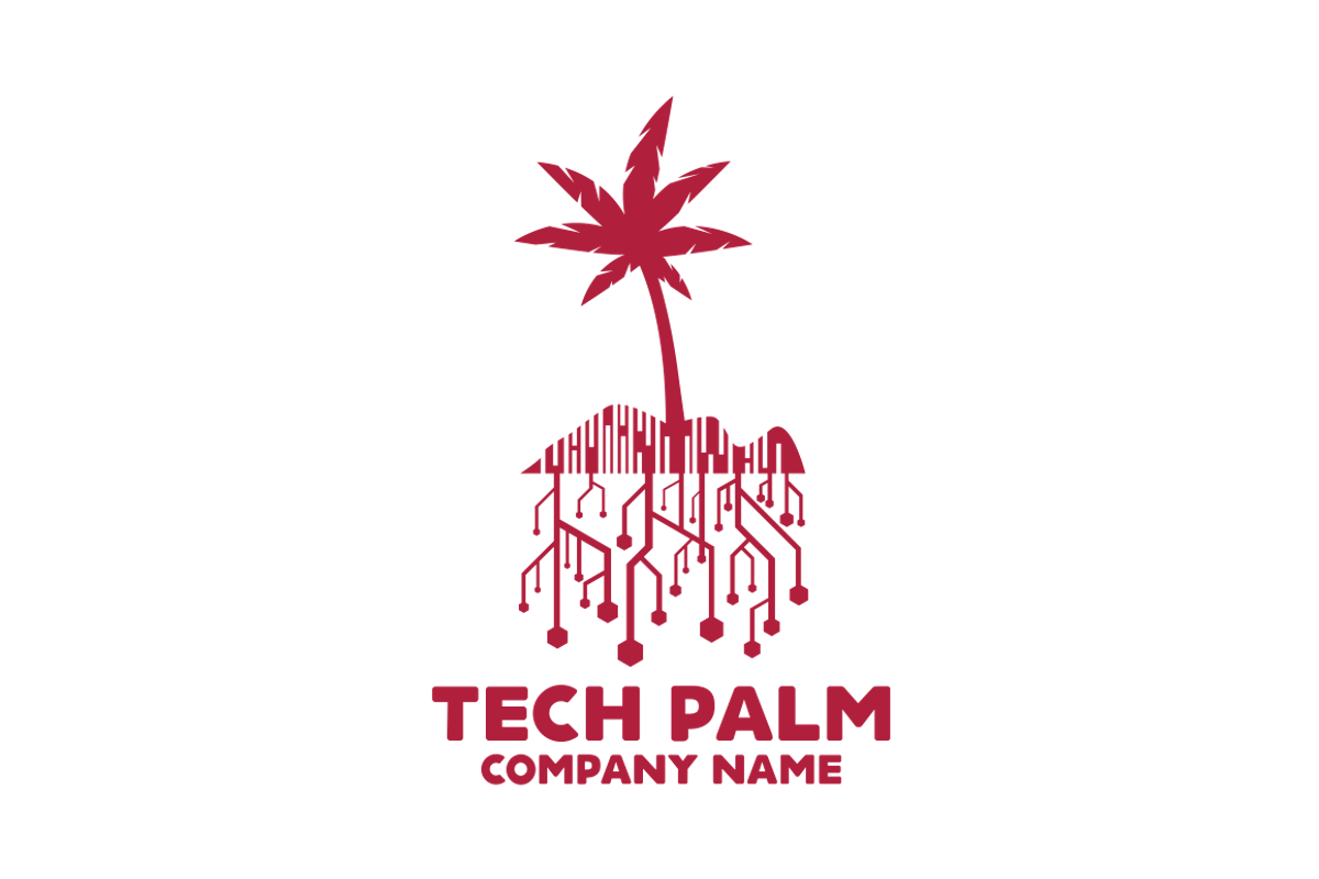 Tech Palm Logo, a Branding & Logo Template by Brandlogo