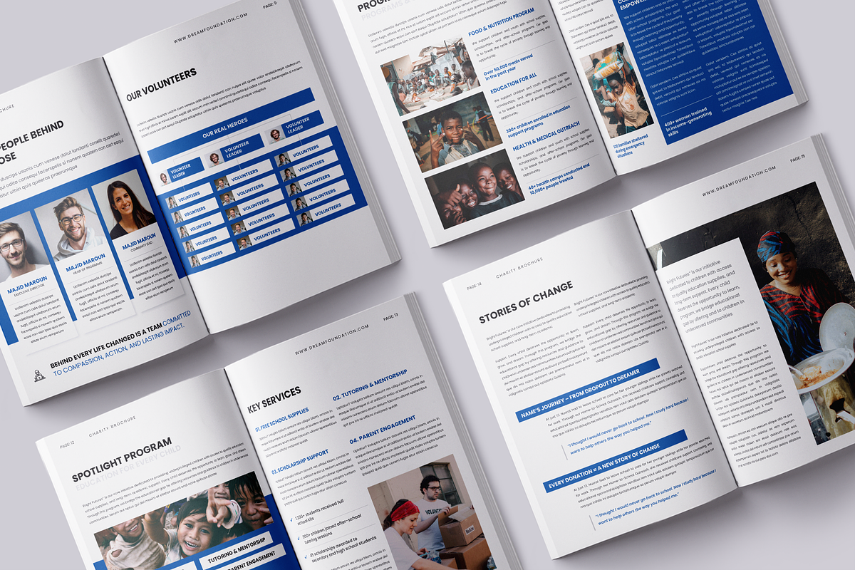 Charity Brochure | Canva, a Brochure Template by ArtisticLand
