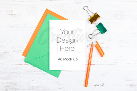 A6 Greetings Card Stock Photo, a Print Template by Creatives STOCK