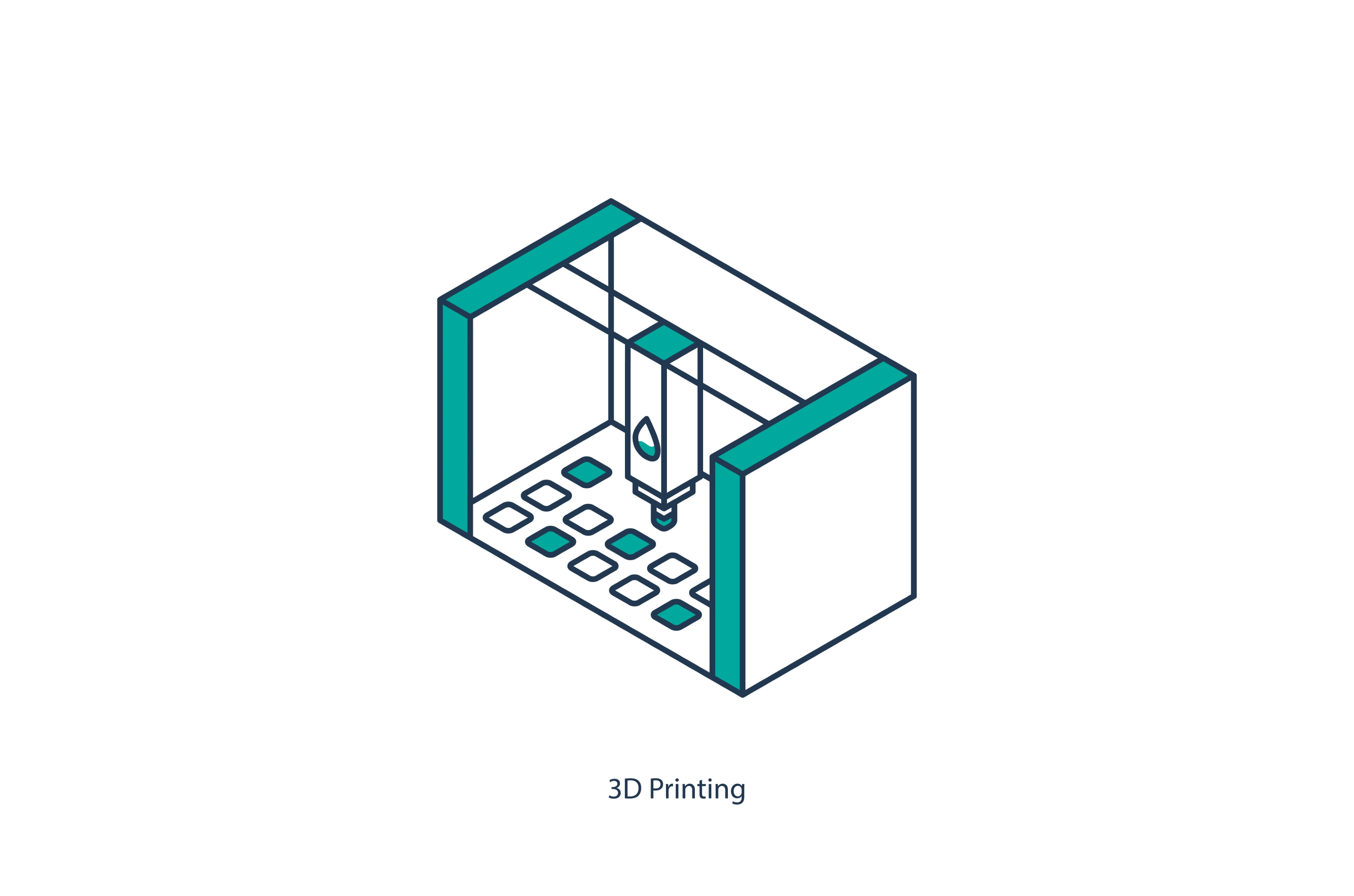 Vector illustration of 3D printing | Technology Illustrations ...