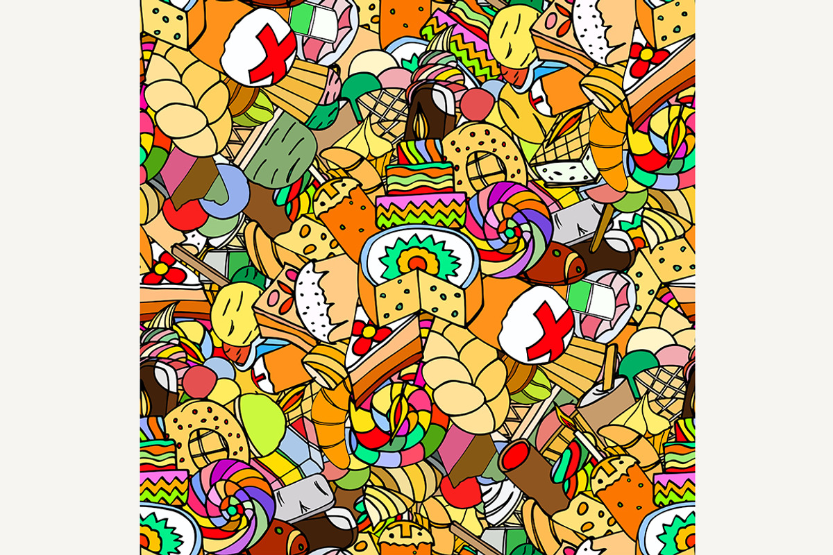 confectionery, a Pattern Graphic by IllustrationArtShop