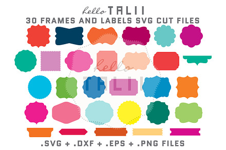 SVG Frames clip art | Graphic Objects ~ Creative Market