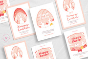 Paper Art Illustration Easter Card, a Card Template by Vynetta