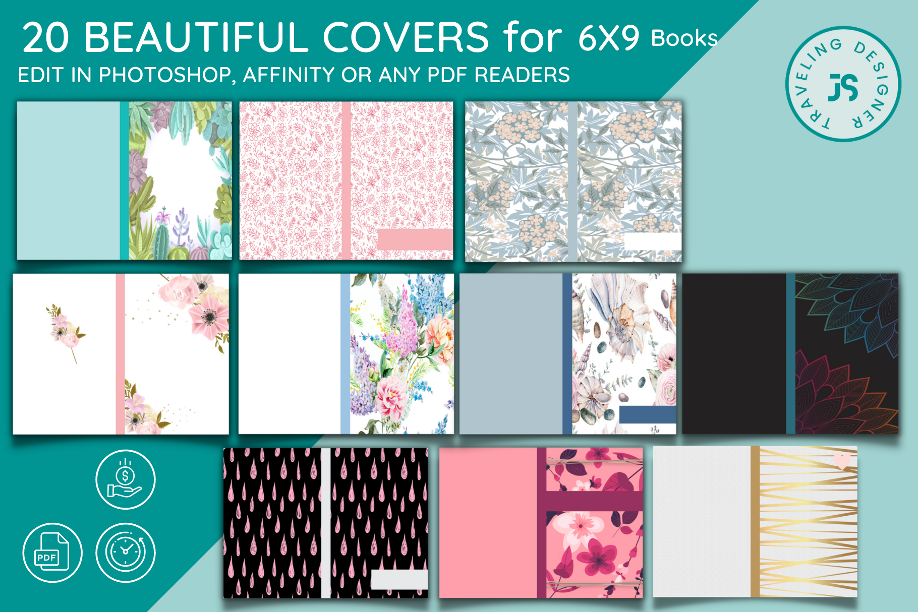 NOTEBOOK PAGES WITH COVER TEMPLATE