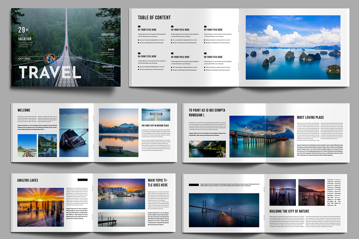 Travel Guide Magazine Design