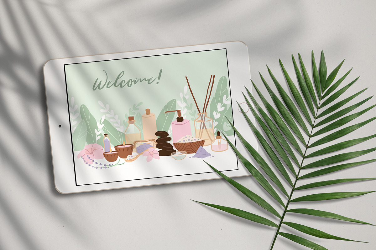 Spa salon background, a Healthcare Illustration by Good Studio ...