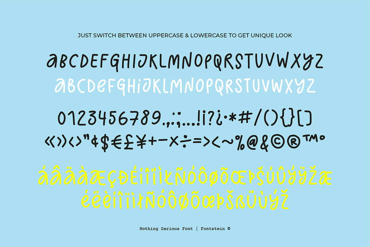 Nothing Serious | Handdrawn font