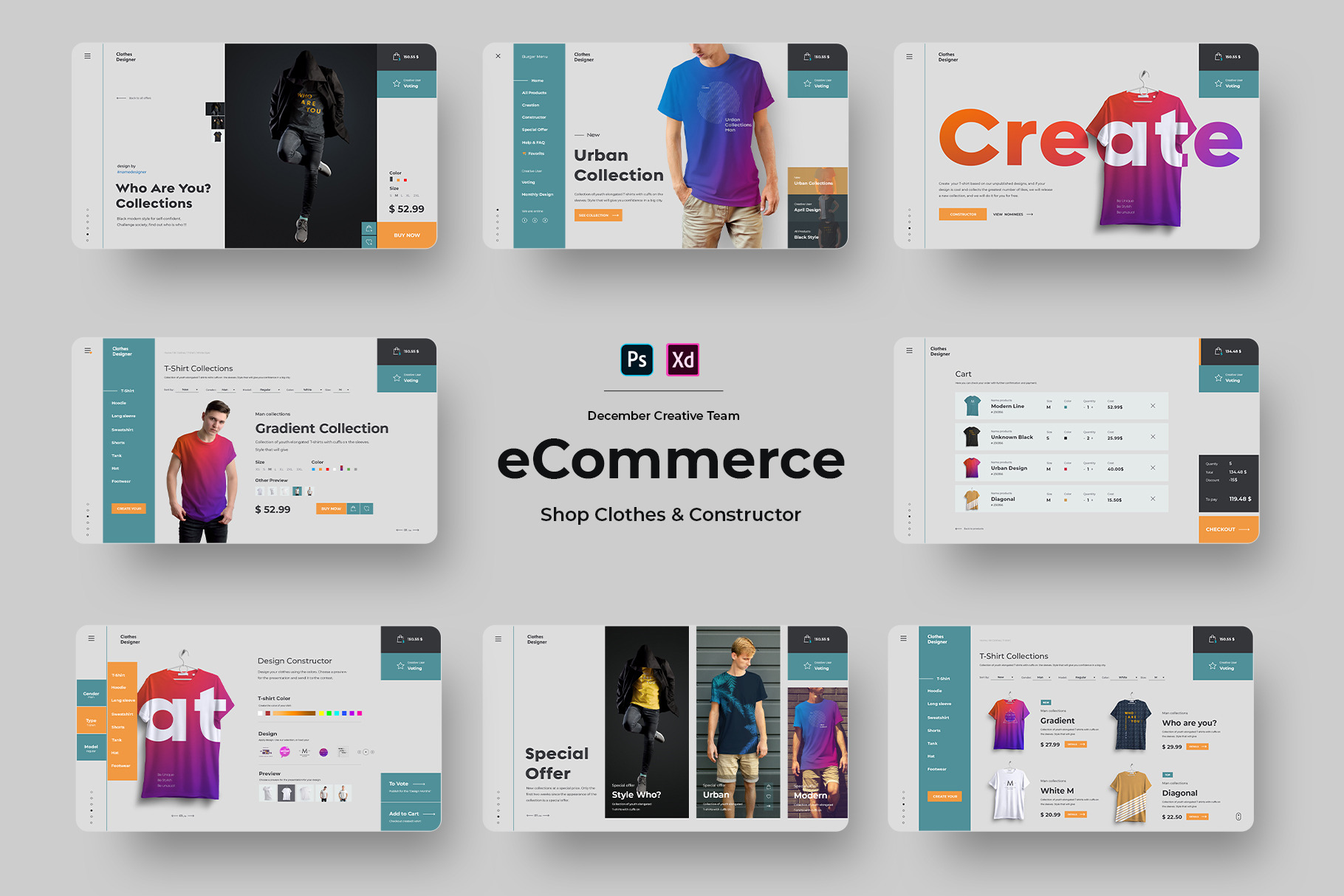 UI Kit E-Commerce Clothing Store