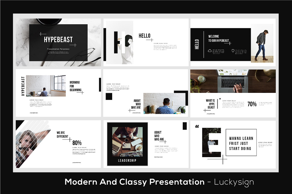 Hypebeast Googleslide Template, a Presentation Template by Rocket Template