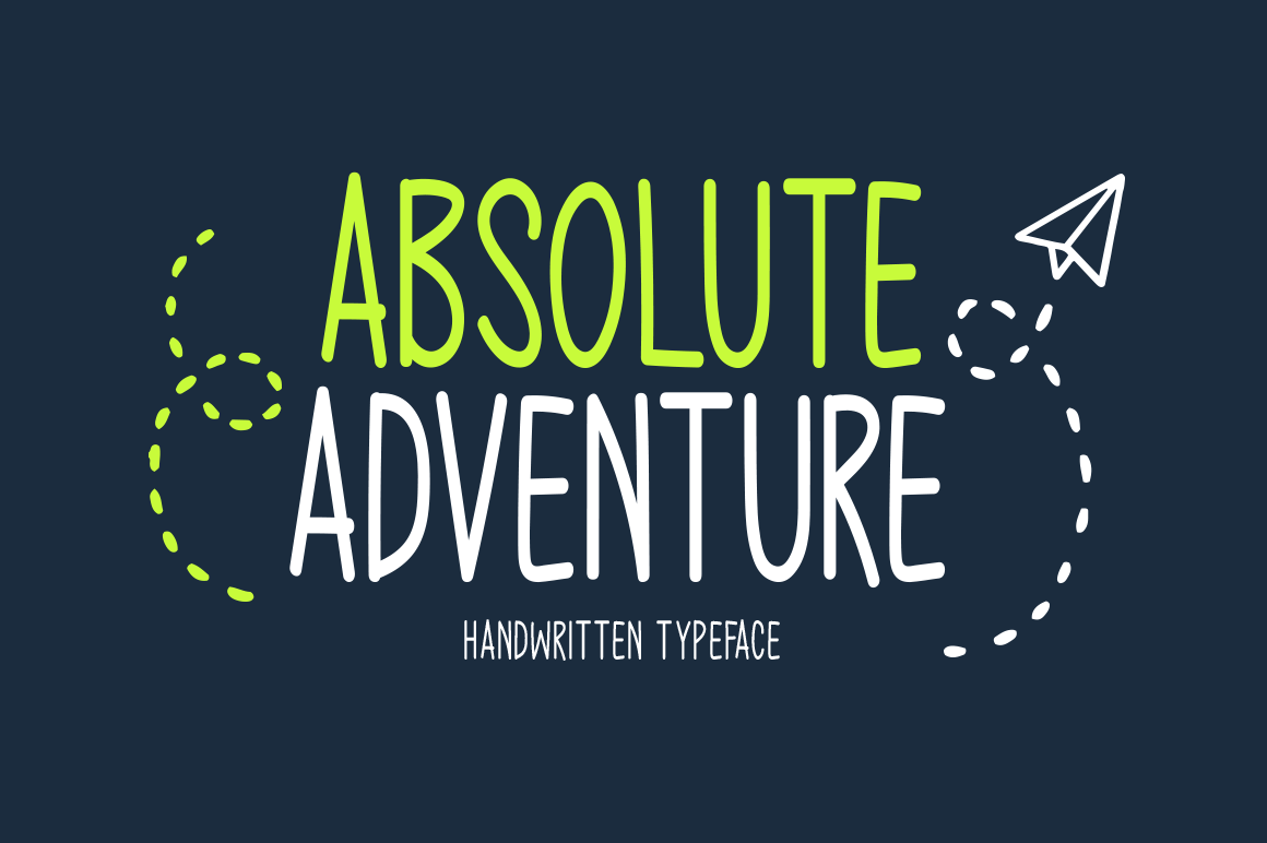 Absolute Adventure Typeface, a Handwritten Font by Seemly Fonts