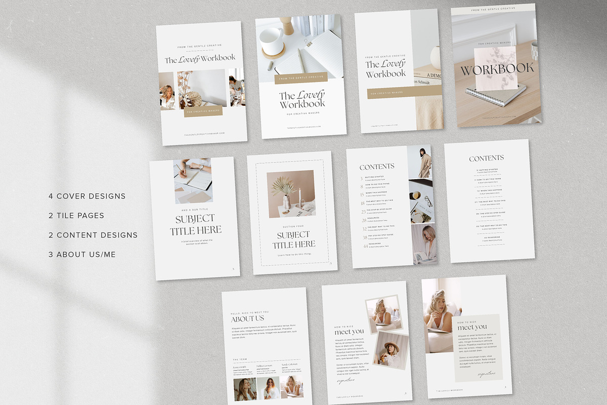 Editable Workbook Template for Canva