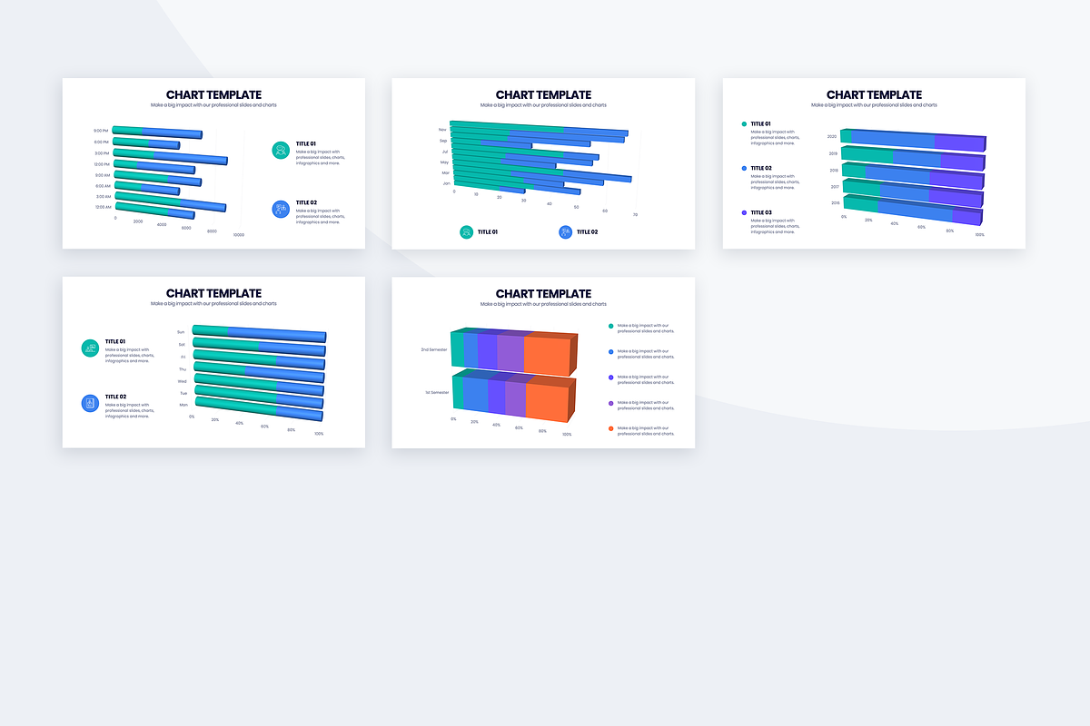 PowerPoint Charts and Graphs Bundle, a Presentation Template by Slidesmash