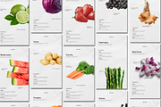 Blogger Food Ingredient Templates I Canva | Creative Market