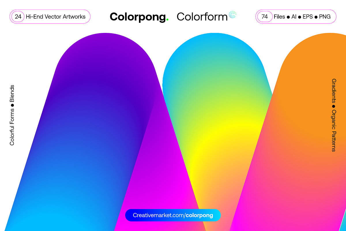 Colorform - Vector Bundle, a Texture Illustration by Colorpong
